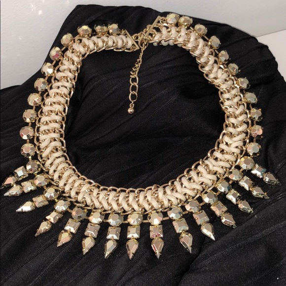 Jewelry | Gold A Cream Exotic Necklace | Poshmark